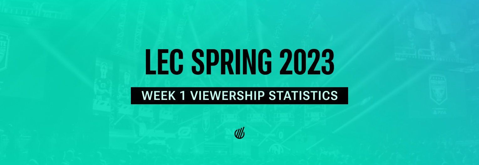 LEC Spring 2023: Viewership results of Week 1 | Esports Charts