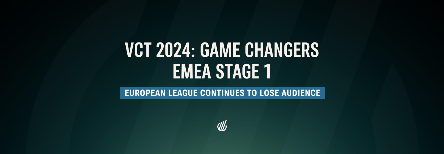 VCT 2024: Game Changers EMEA Stage 1 Viewership Statistics | Esports Charts