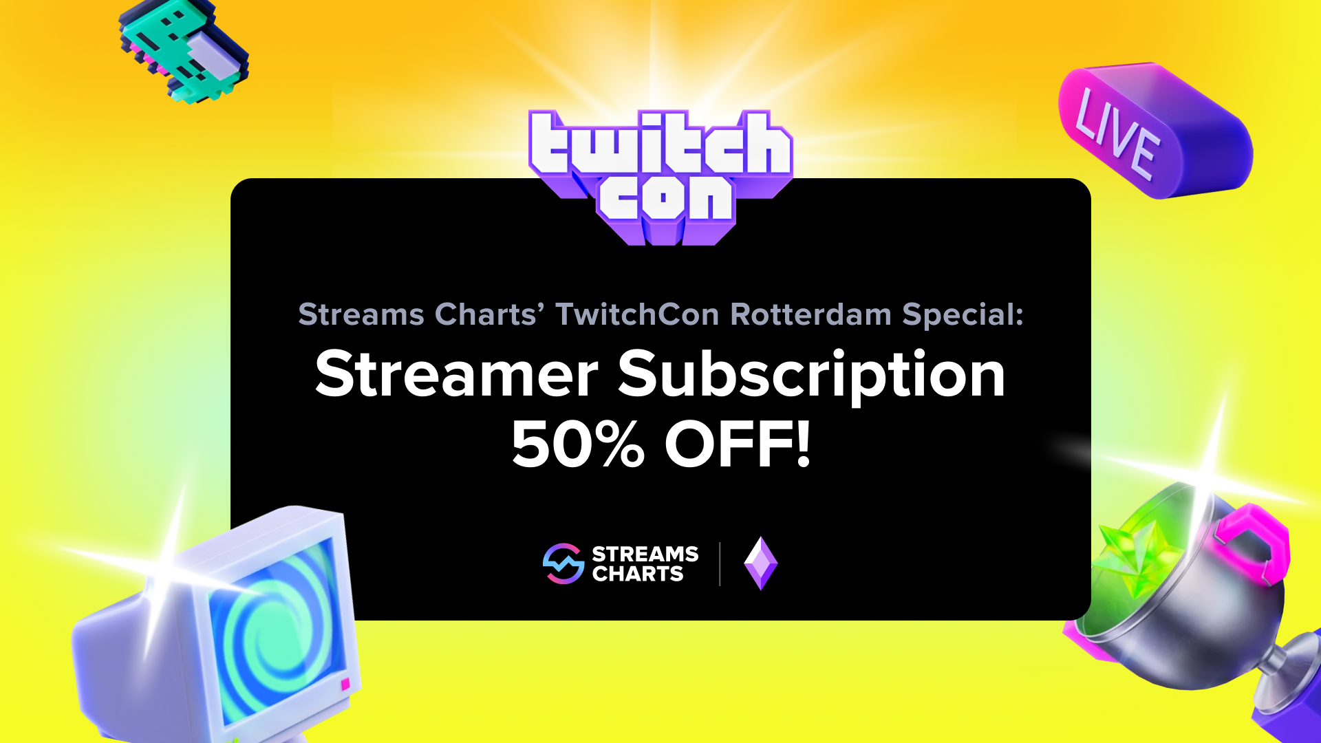 Streams Charts Special: 50% off Streamer subscription | Streams Charts